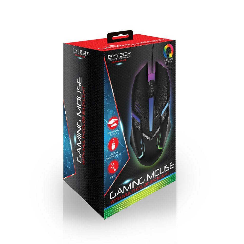 MOUSE BYTECH P/GAMING/3D/NEGRO - Diunsa | Tienda departamental