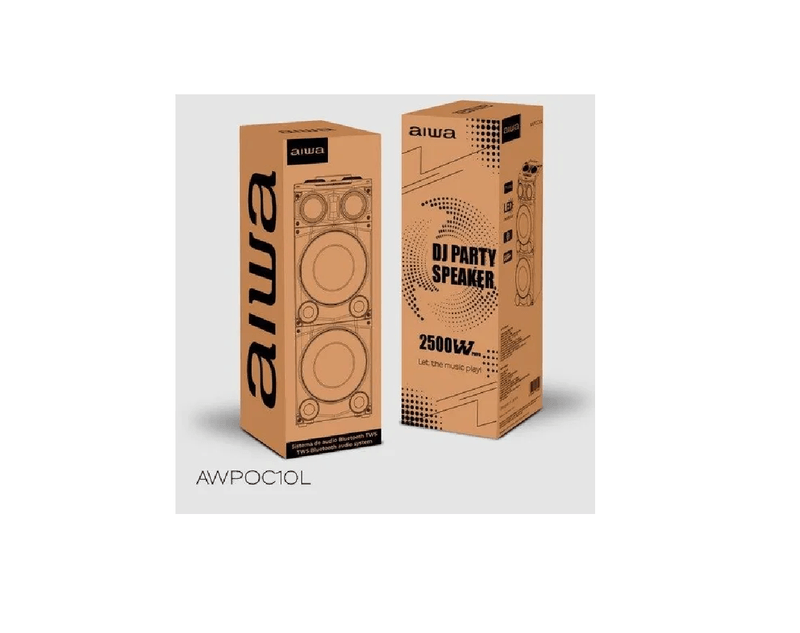 SISTEMA DE SONIDO AIWA 2500W PMPO/BLUETOOTH/AUX/RCA/USB - Diunsa ...